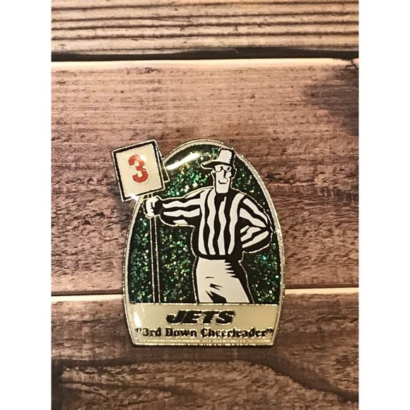 NFL | Accessories | New York Jets Football 3rd Down Cheerleader Pin ...